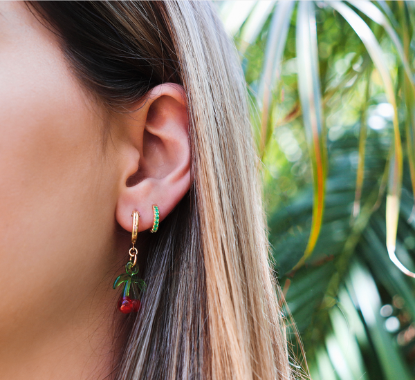 Camp cherry hoops – Stella and Bow